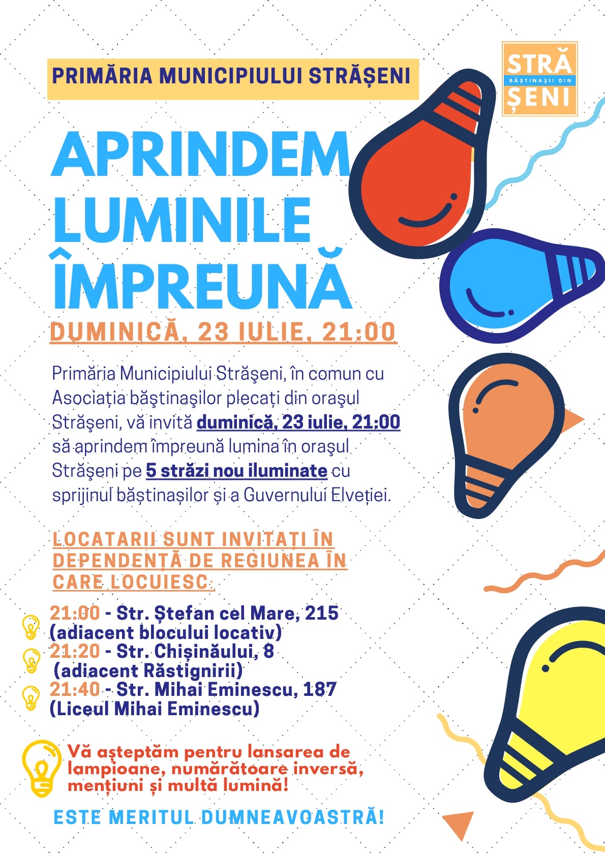 STIMAŢI STRĂŞENENI! - Primăria orașului Strășeni